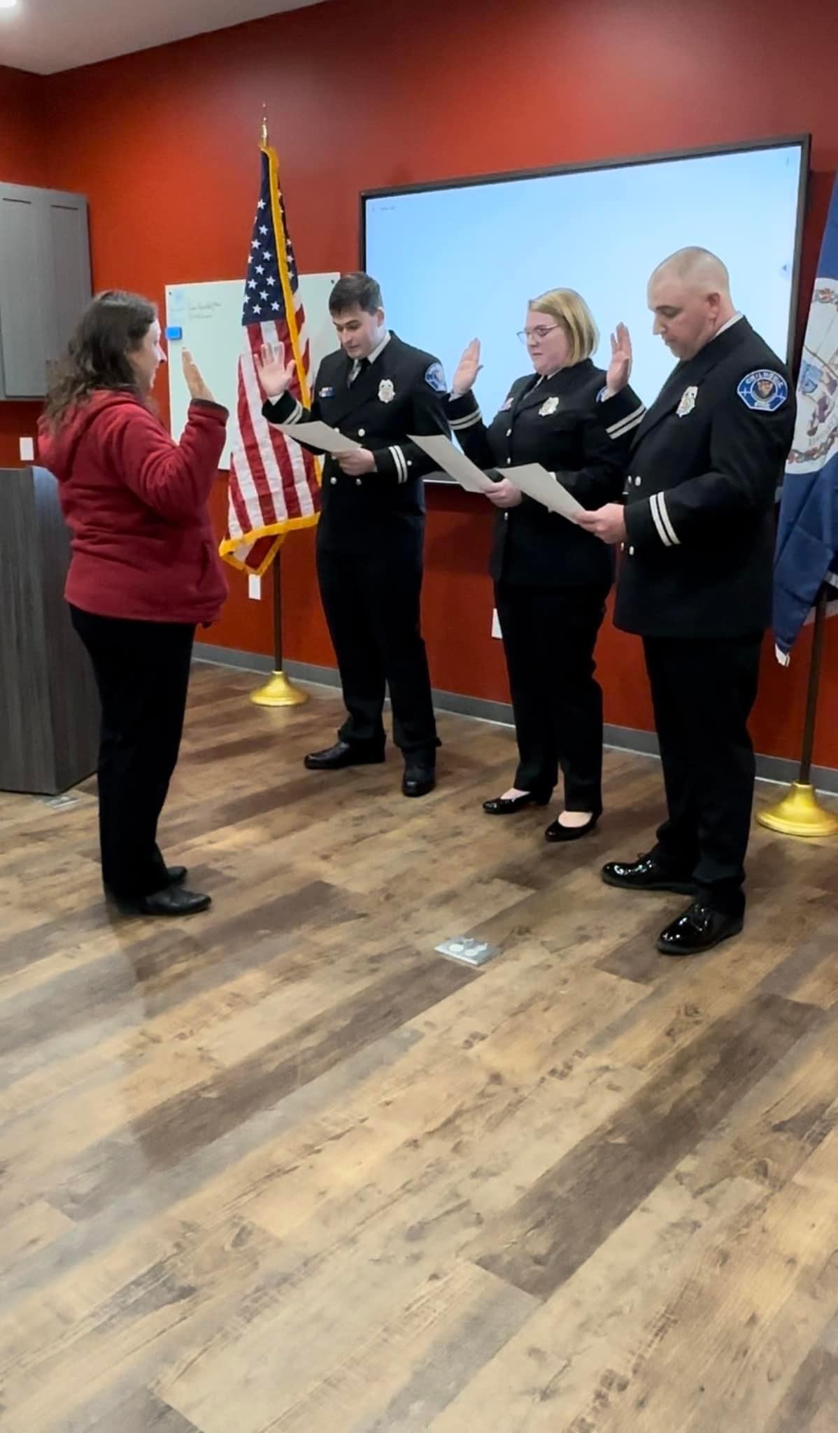 Captain Promotions - Town of Chilhowie Fire & EMS Department